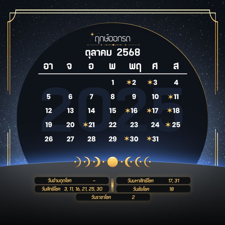 ฤกษ์ออกรถ ปี 2568 (2025) - TOYOTA K.MOTORS